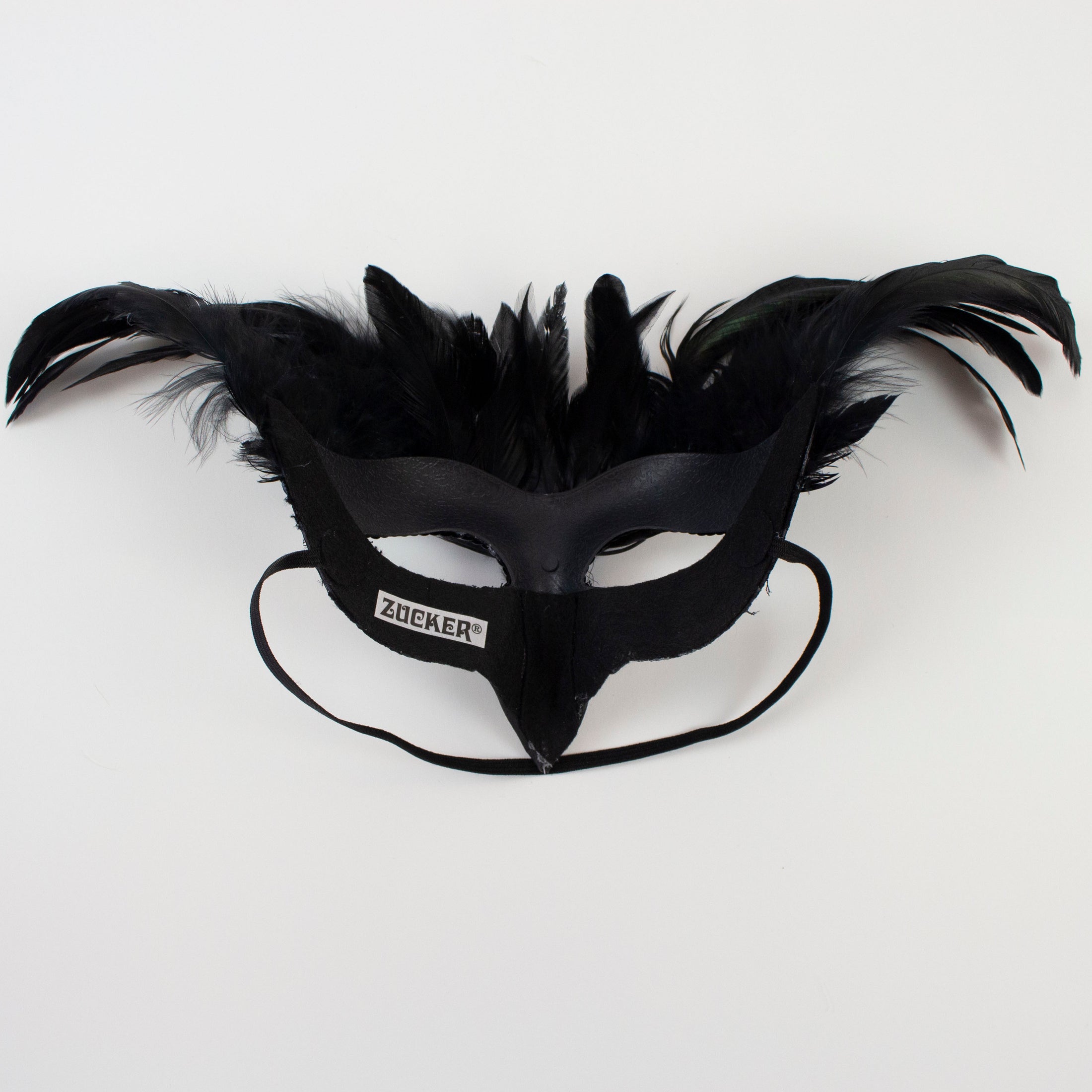 Black & Silver Raven Feather Costume Mask – featherplace.com by Zucker ...
