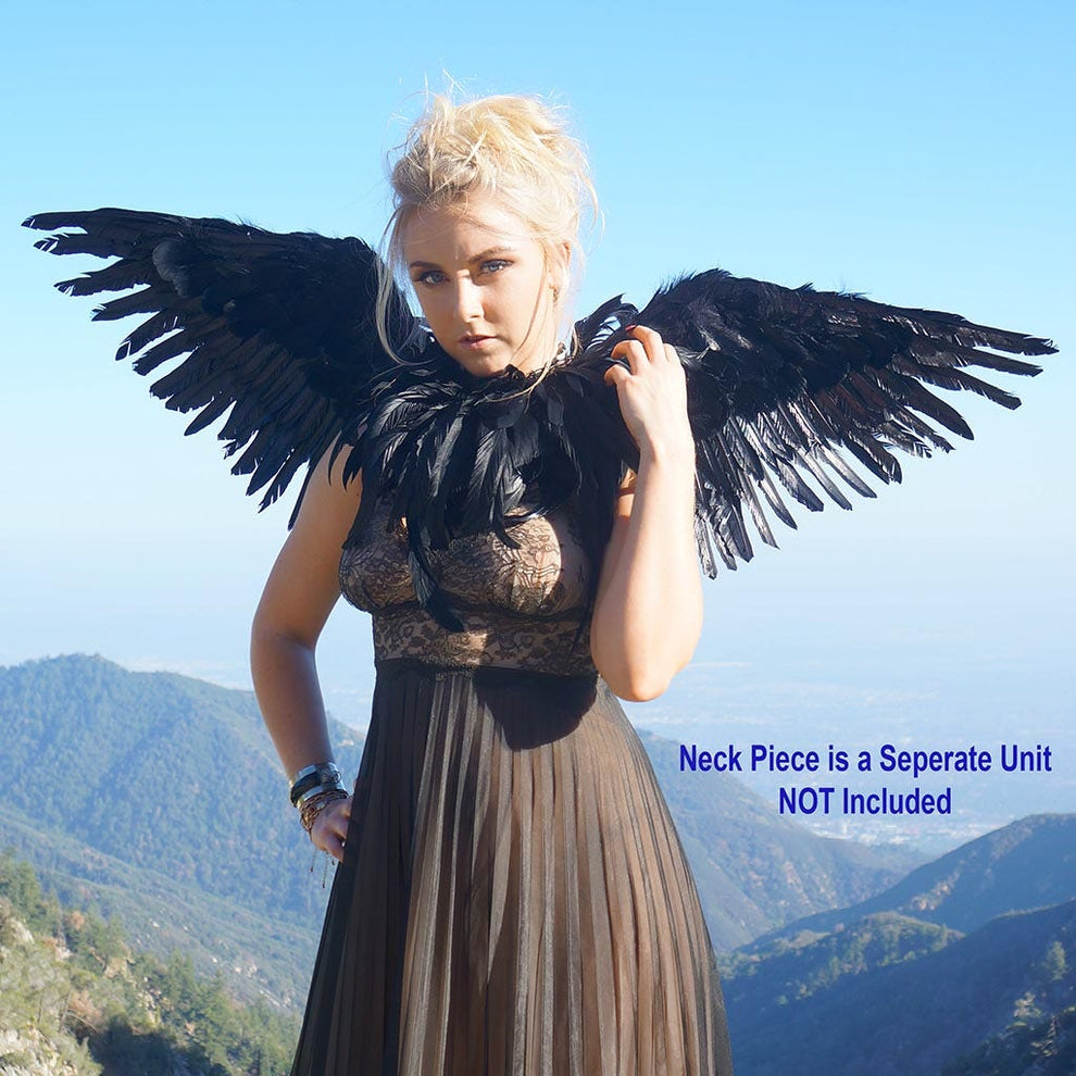 Adult Mockingbird Large Wings Costume - Black Angel Fairy Cosplay Hall ...