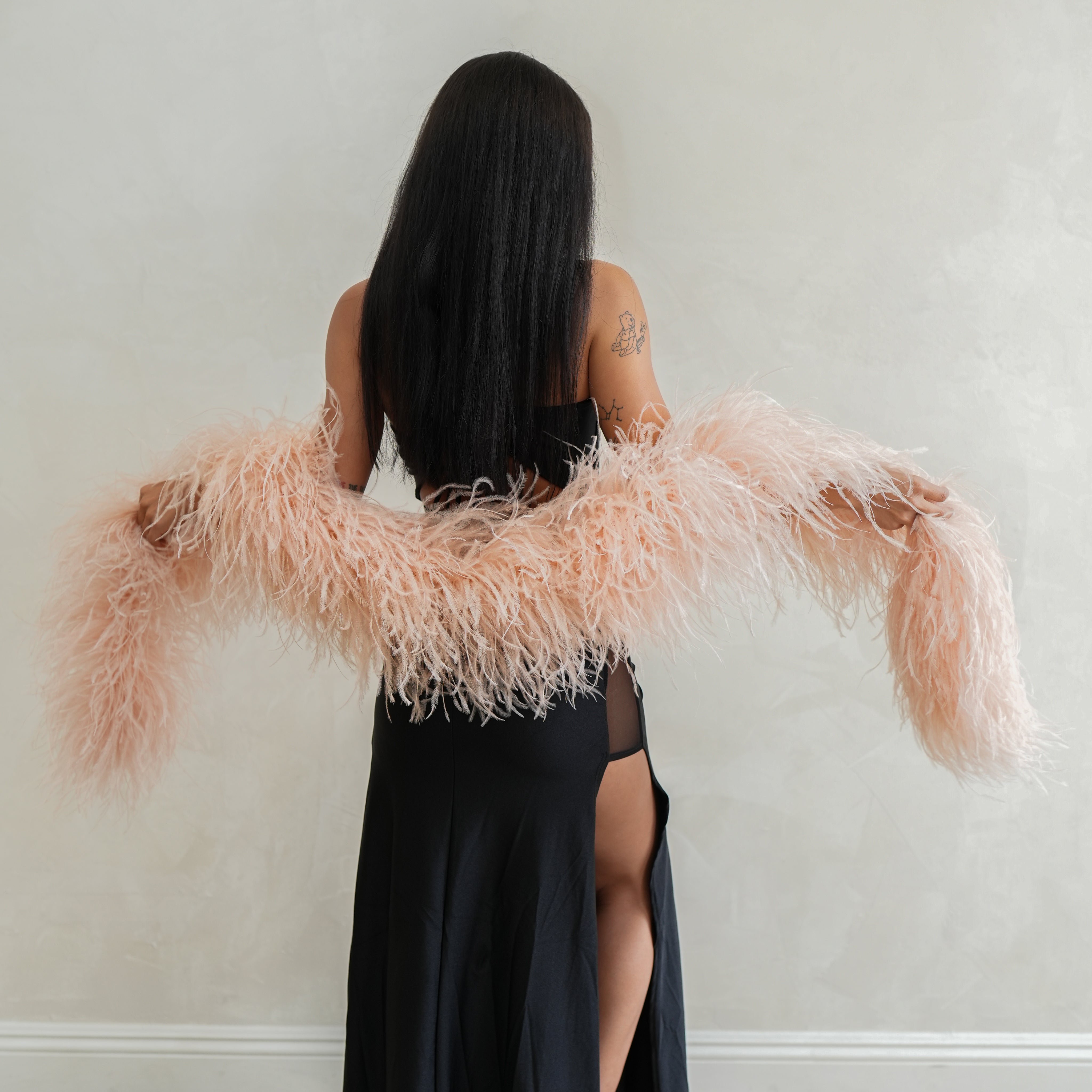 Zucker Champagne Ostrich Feather Boa - Six Ply – featherplace.com by ...