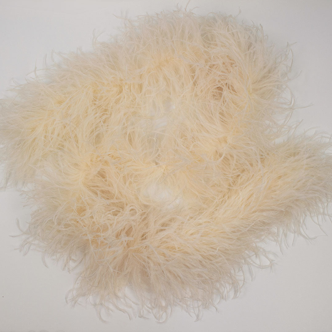 Ivory Ostrich Feather Boa 4 Ply | Zucker – featherplace.com by Zucker ...