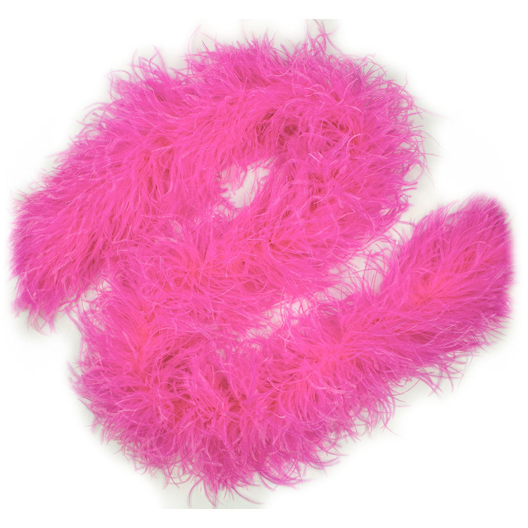 Zucker Hot Pink Ostrich Feather Boa - Six Ply – featherplace.com by ...