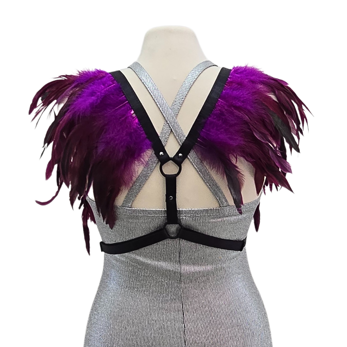 Dakota Purple Feather Harness Festival Accessory – featherplace.com by ...