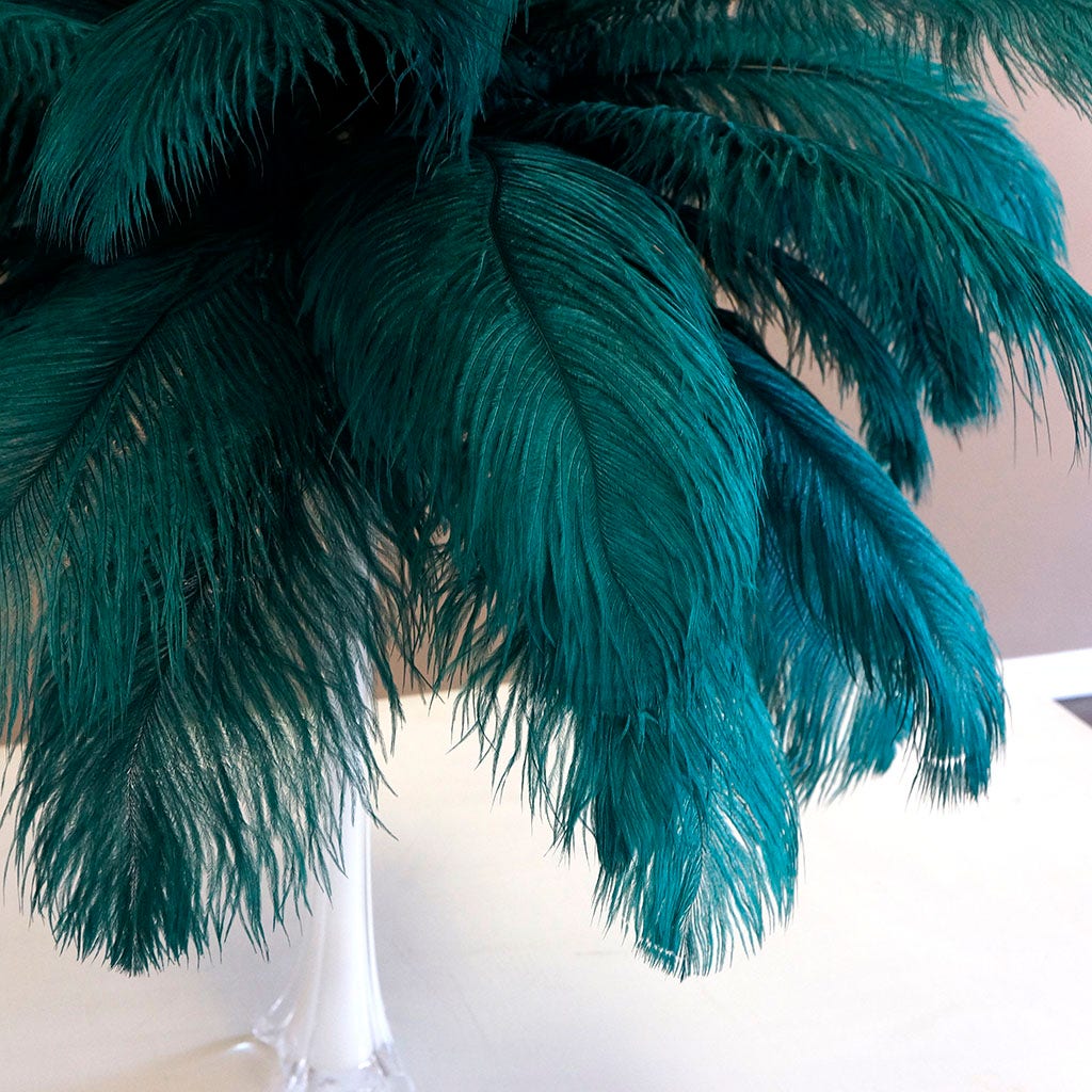 Large Ostrich Feathers - 17"+ Drabs - Teal – featherplace.com by Zucker ...