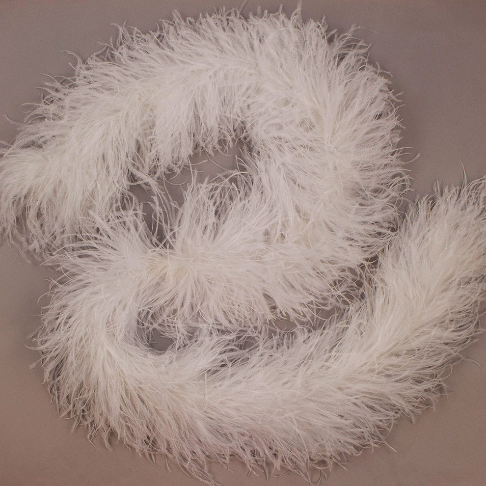 Zucker White Ostrich Feather Boa - Six Ply – featherplace.com by Zucker ...