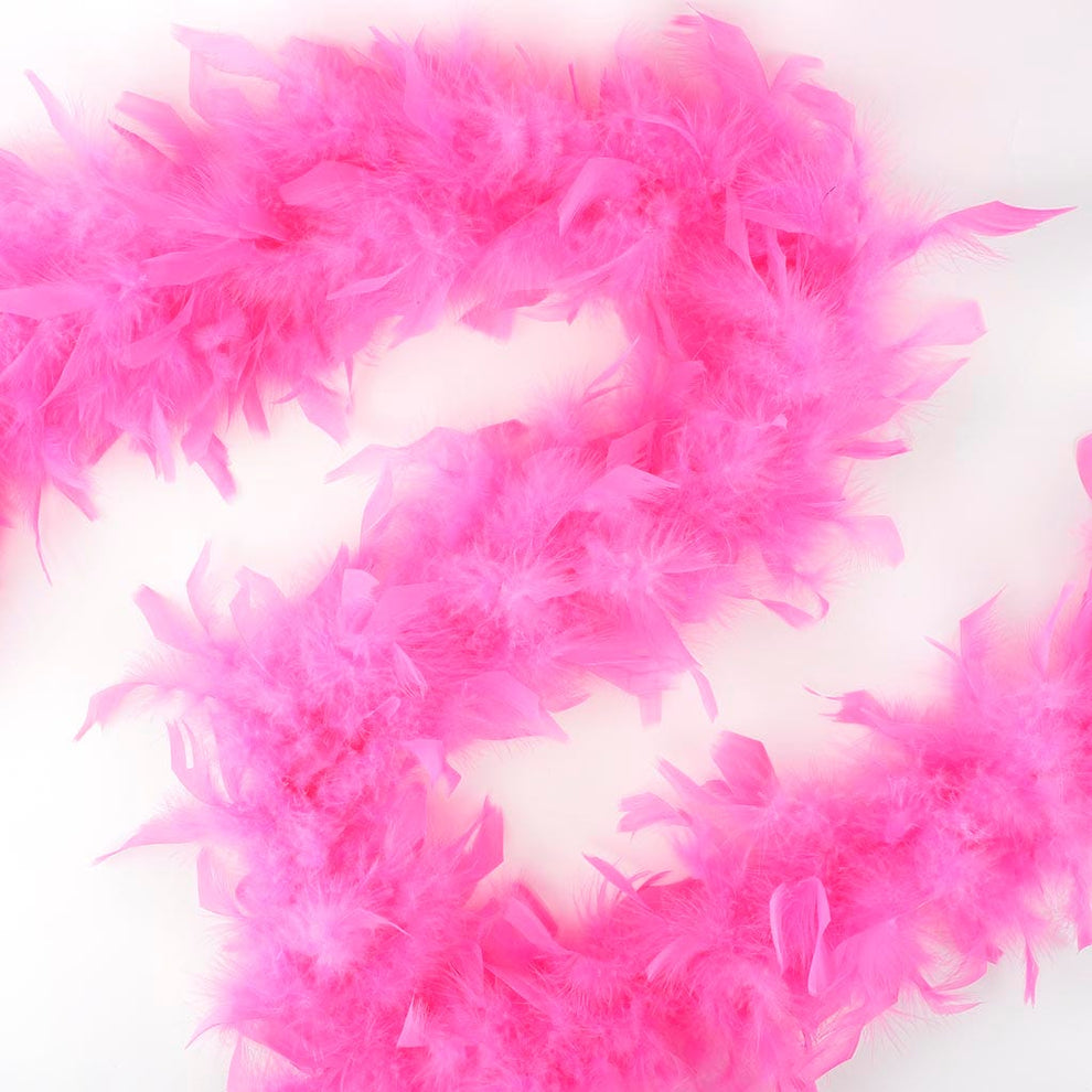 Pink Orient Chandelle Feather Boa | Light Weight Color Boas ...