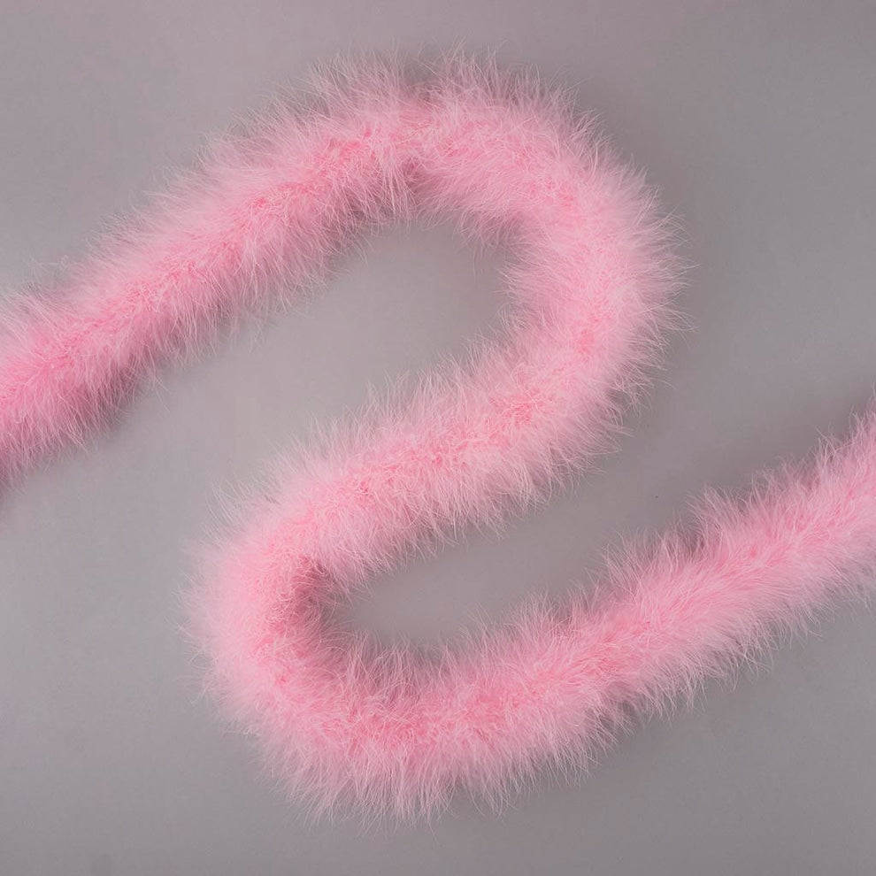 2 Yard Candy Pink Marabou Feather Boa | Heavy Weight Solid Color Boa ...